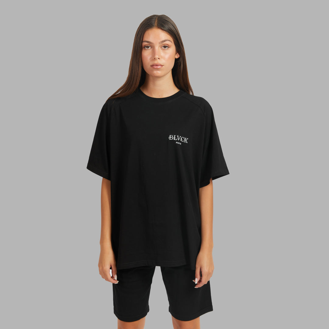 LOGO FLOWERS OVERSIZED TEE – Blvck Paris - Japan