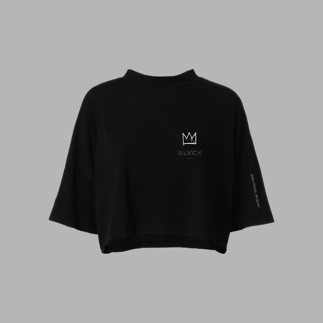 CROWN CROPPED TEE | BASQUIAT – Blvck Paris - Japan